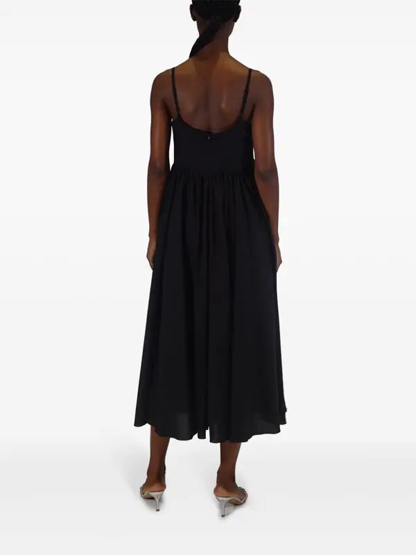Azeeza Rachel Poplin Midi Dress - Black