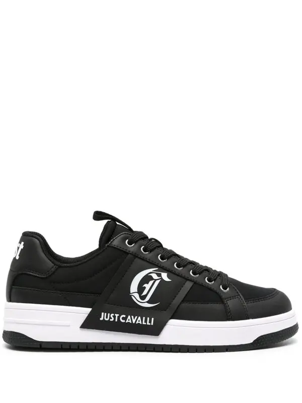 Just Cavalli Logo-embossed Panelled Sneakers