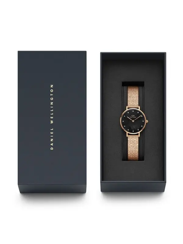 DANIEL WELLINGTON Petite Pressed Studio Lumine 28mm - Black