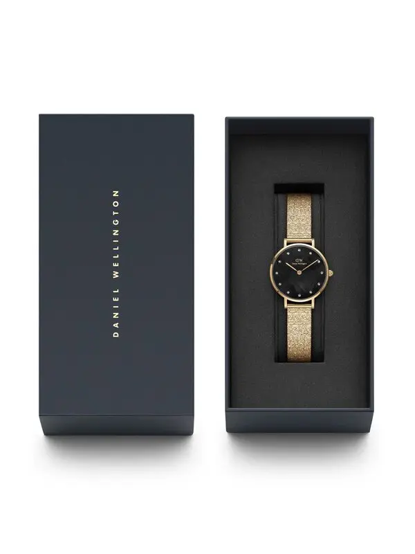 DANIEL WELLINGTON Petite Pressed Studio Lumine 28mm - Black