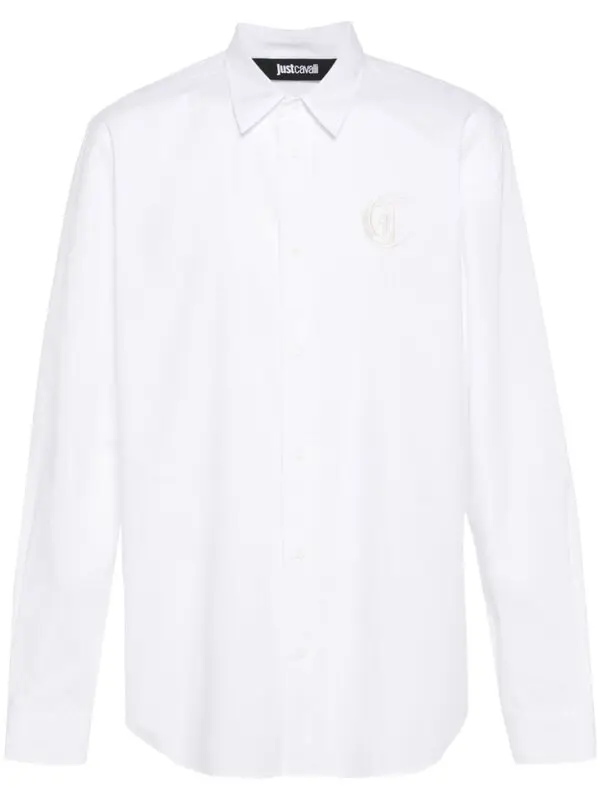 Just Cavalli Logo-embroidered Shirt