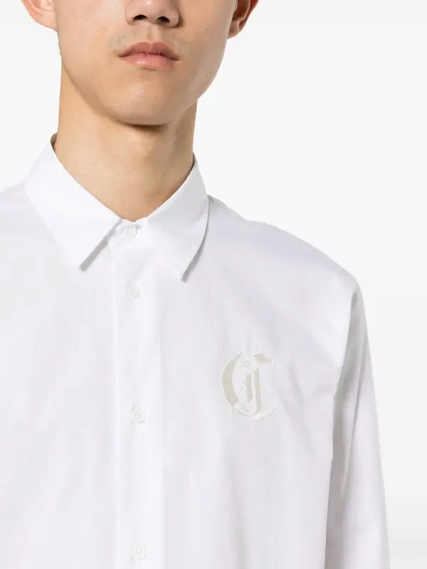 Just Cavalli Logo-embroidered Shirt