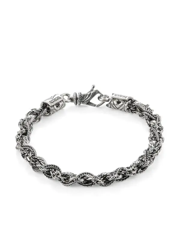 Emanuele Bicocchi Round Braid Bracelet - Silver