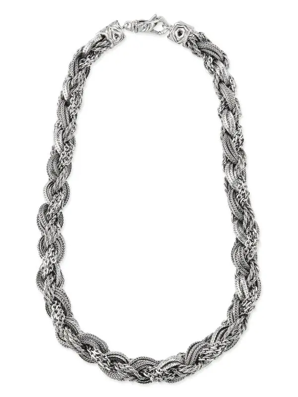 Emanuele Bicocchi Rope Chain Sterling Necklace - Silver
