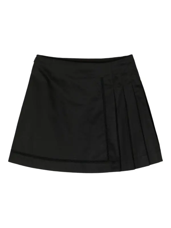 Shiatzy Chen Pleated Miniskirt - Black
