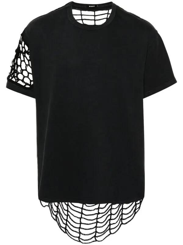 MISBHV Crochet-paneling T-shirt
