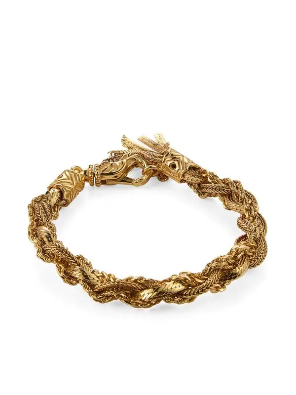Emanuele Bicocchi Medium Round Braid Bracelet - Gold