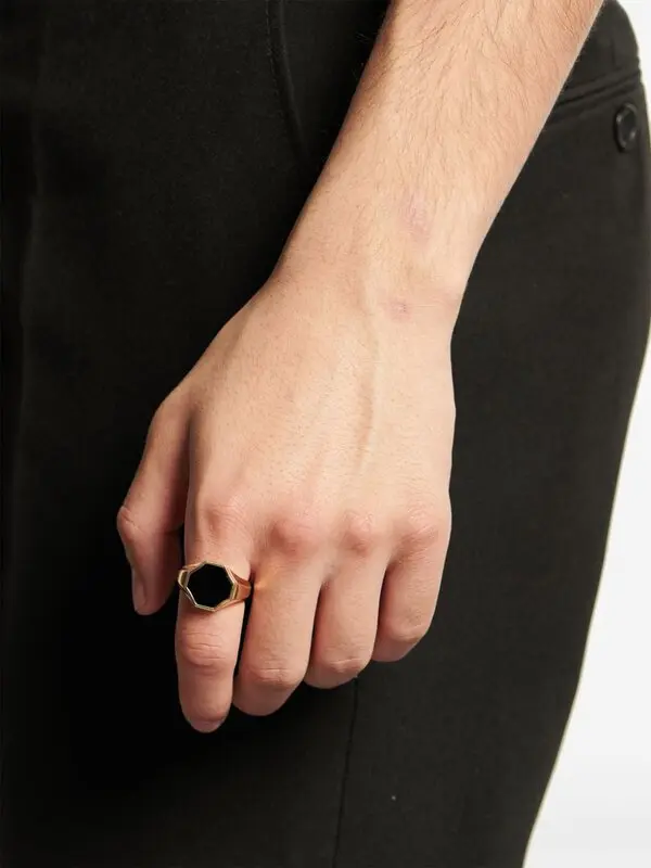 Emanuele Bicocchi Hex Signet Ring - Gold