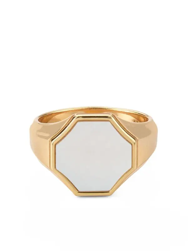 Emanuele Bicocchi Hex Signet Ring - Gold