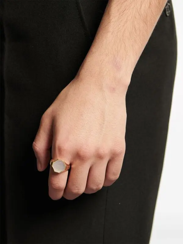 Emanuele Bicocchi Hex Signet Ring - Gold