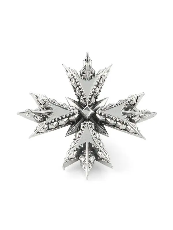 Emanuele Bicocchi Crest Brooch - Silver