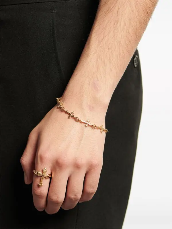 Emanuele Bicocchi Fleury Cross Statement Ring - Gold