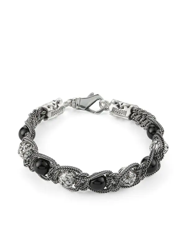 Emanuele Bicocchi Arabesque Shamballa Bracelet - Silver