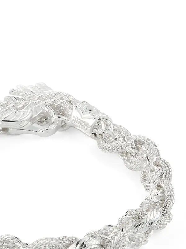 Emanuele Bicocchi Medium Braided Bracelet - Silver