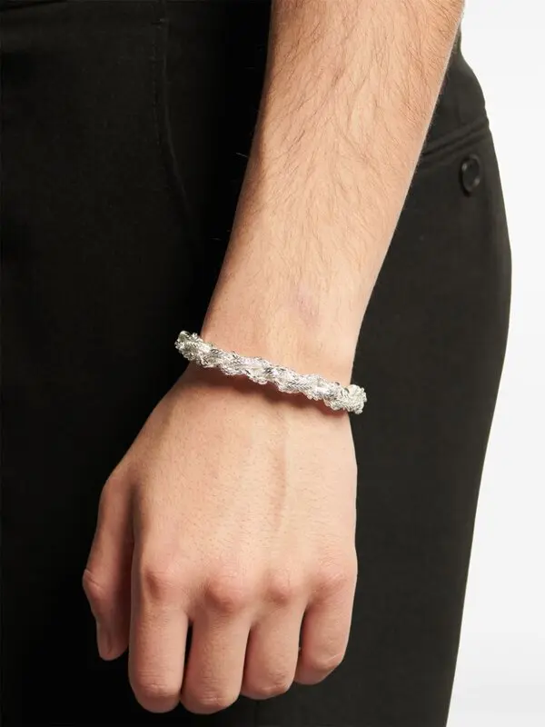 Emanuele Bicocchi Medium Braided Bracelet - Silver