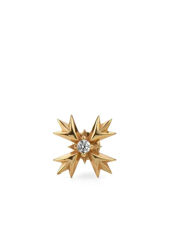 Emanuele Bicocchi Crest Crystal Earring - Gold