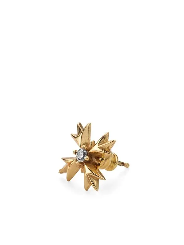 Emanuele Bicocchi Crest Crystal Earring - Gold