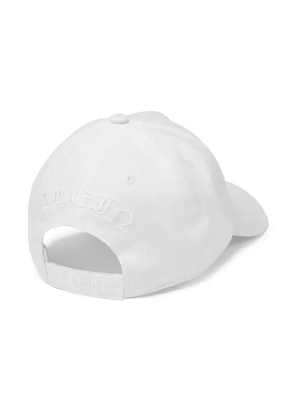Philipp Plein Embroidered Logo Baseball Cap - White
