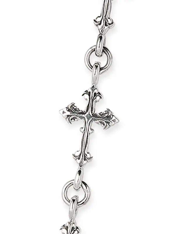 Emanuele Bicocchi Avelli Cross Drop Earring - Silver