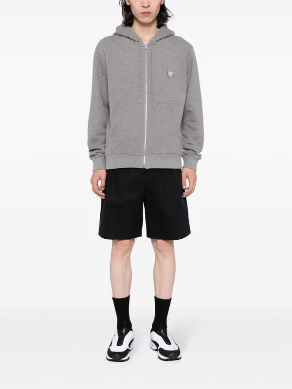 Maison Kitsuné Bold Fox Head-patch Zip-up Hoodie