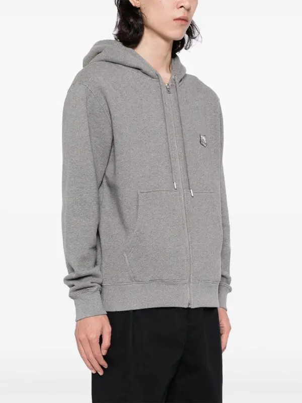 Maison Kitsuné Bold Fox Head-patch Zip-up Hoodie
