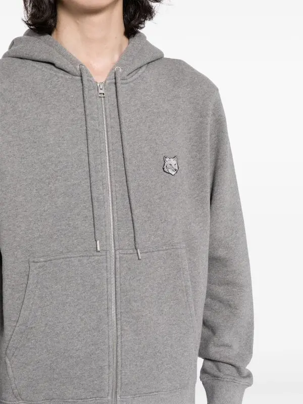 Maison Kitsuné Bold Fox Head-patch Zip-up Hoodie