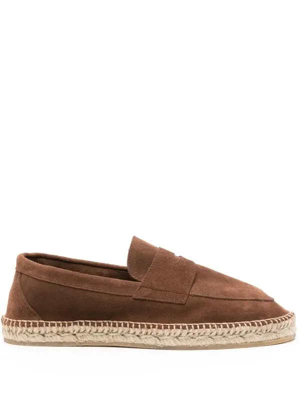 SCAROSSO Diego Suede Espadrilles - Brown