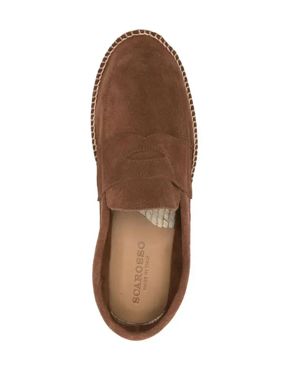 SCAROSSO Diego Suede Espadrilles - Brown