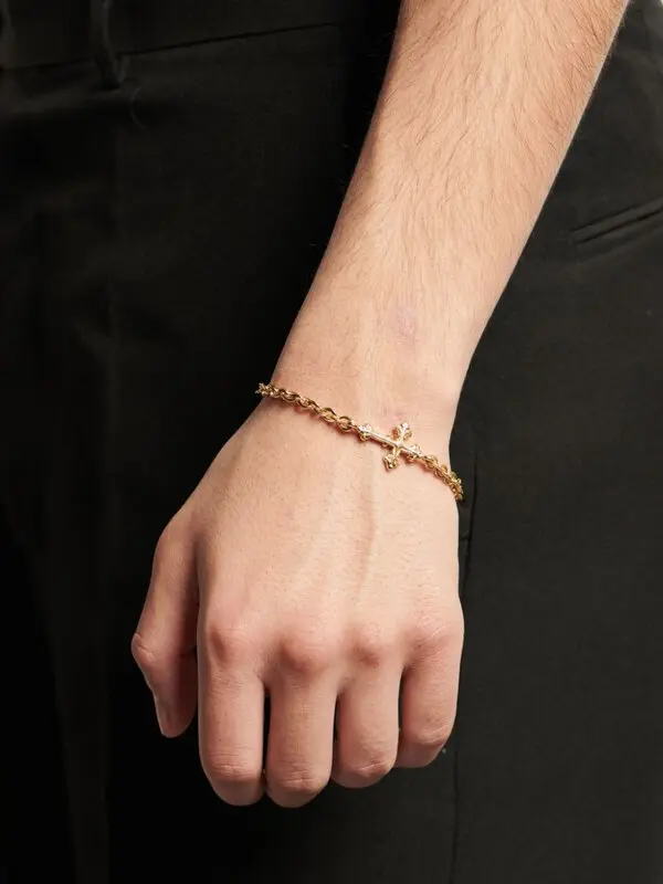 Emanuele Bicocchi Avelli Cross Bracelet - Gold