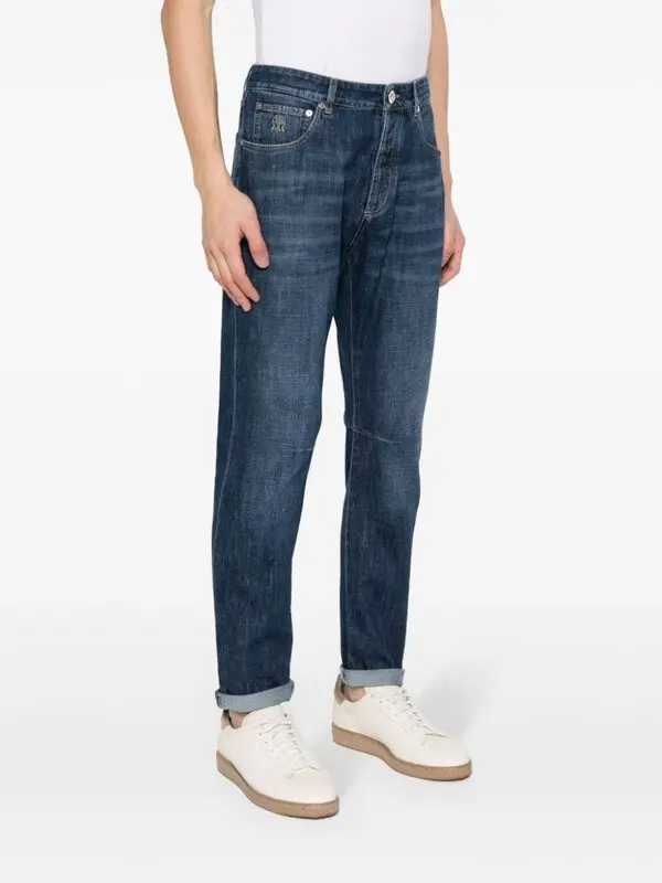 Brunello Cucinelli Solomei Embroidered Jeans