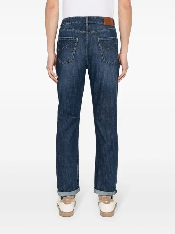 Brunello Cucinelli Solomei Embroidered Jeans