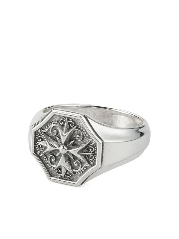 Emanuele Bicocchi Logo Crest Signet Ring