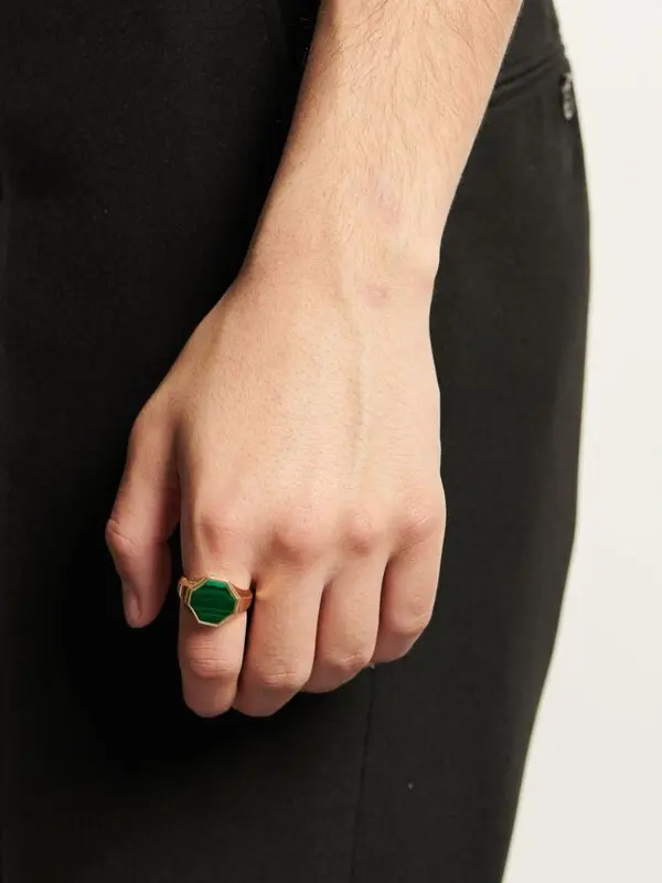 Emanuele Bicocchi Hex Signet Ring - Gold