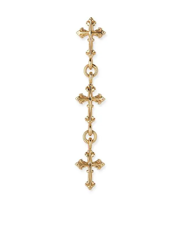 Emanuele Bicocchi Cross-pendant Single Earring - Gold