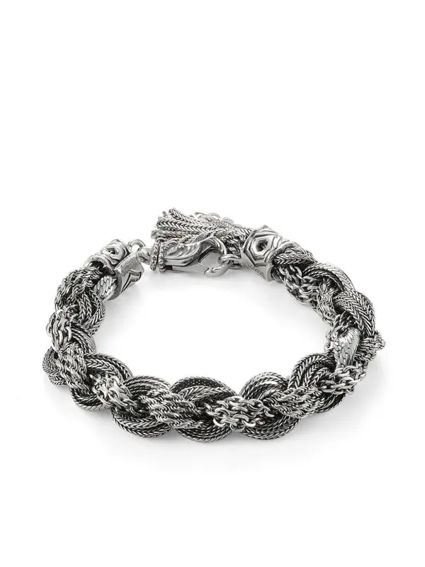 Emanuele Bicocchi Round Braid Bracelet - Silver