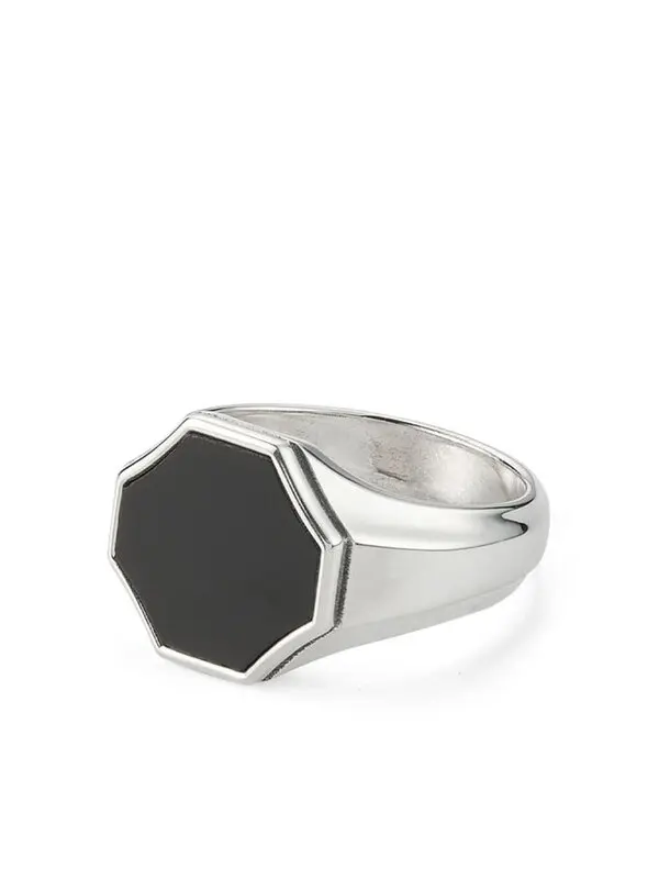Emanuele Bicocchi Hex Signet Ring - Silver