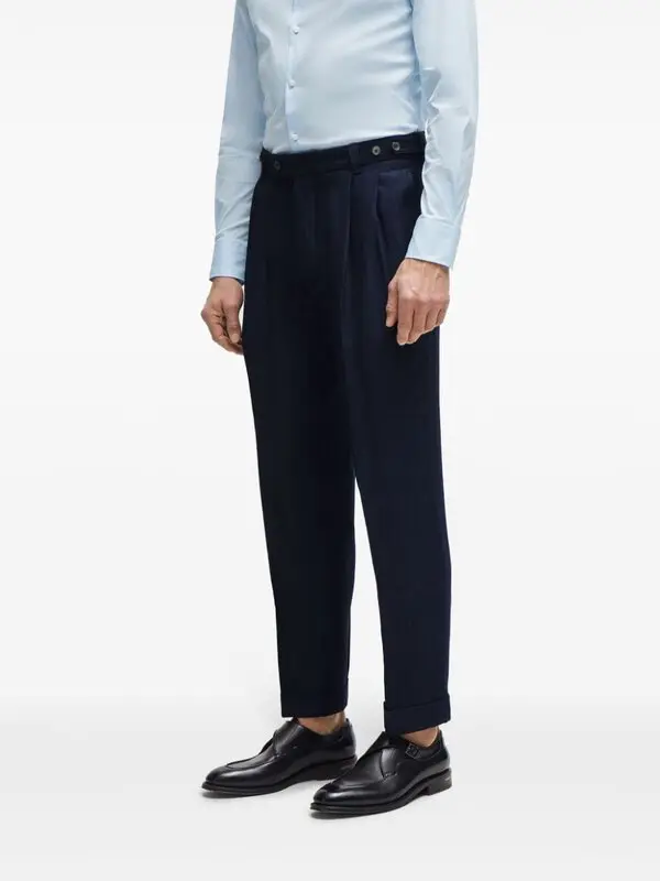 BOSS Pleated Tapered Trousers