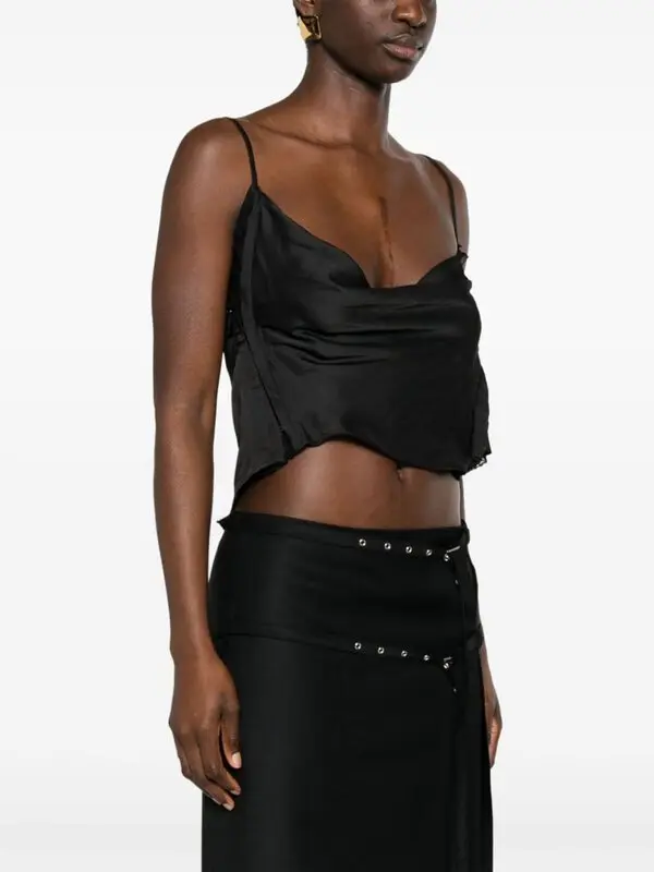 Y/project Sheer-lace Draped Top