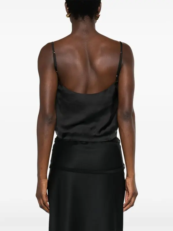 Y/project Sheer-lace Draped Top