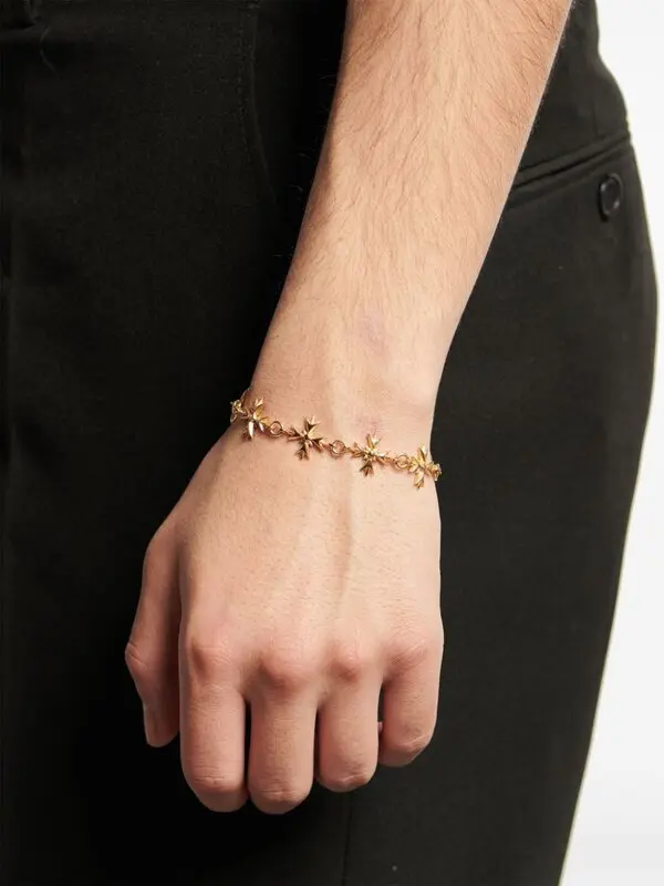 Emanuele Bicocchi Crest Sterling-silver Chain Bracelet - Gold