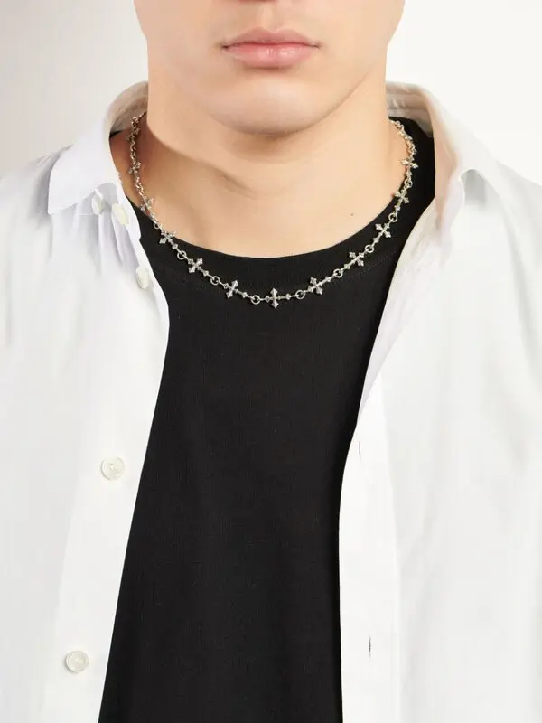 Emanuele Bicocchi Avelli Cross Sterling- Necklace - Silver