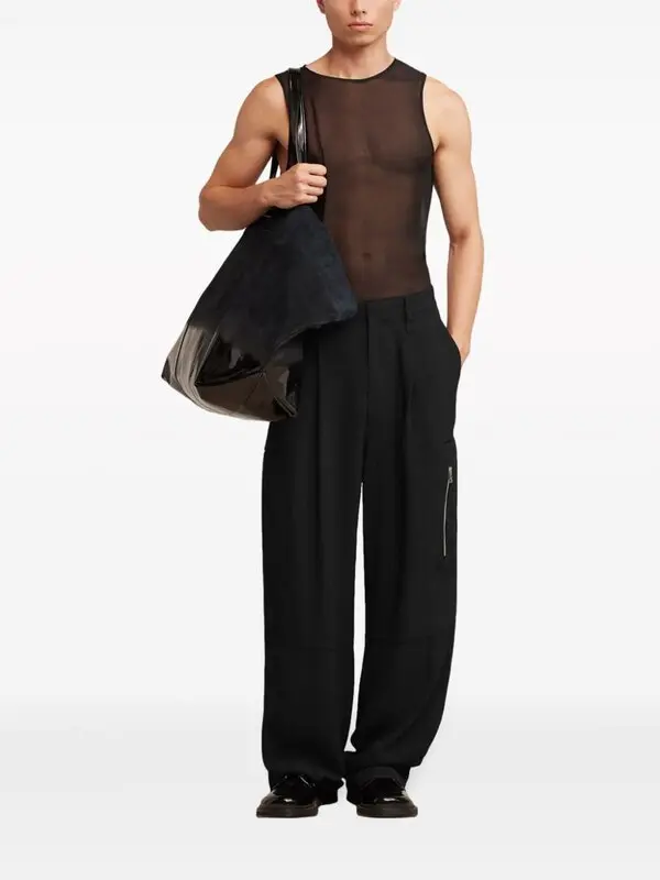 AMI Paris Tailored Wide-leg Trousers