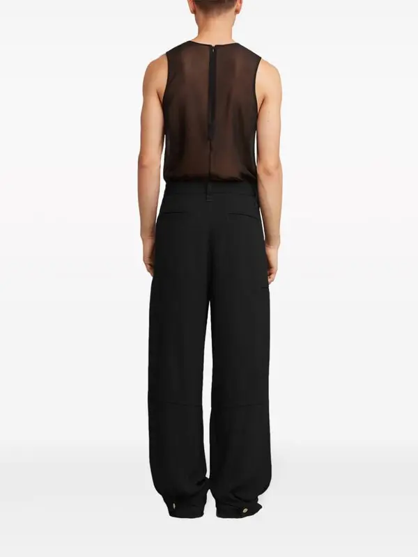 AMI Paris Tailored Wide-leg Trousers