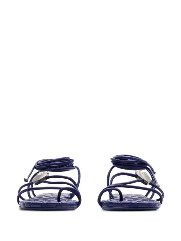Burberry Ivy Shield Leather Sandals