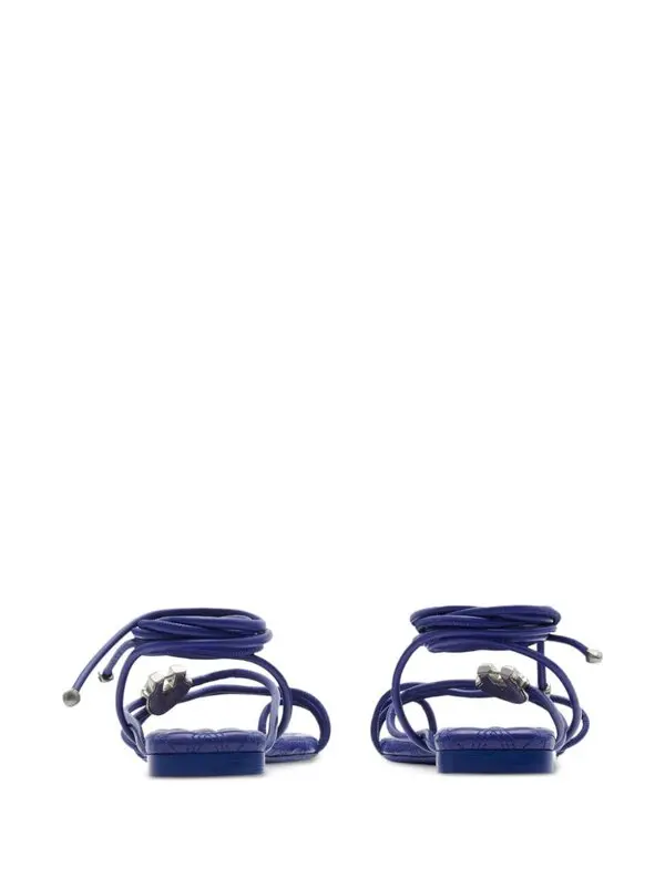 Burberry Ivy Shield Leather Sandals