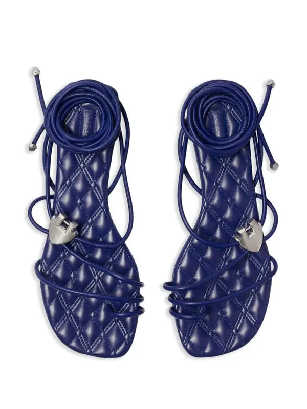 Burberry Ivy Shield Leather Sandals