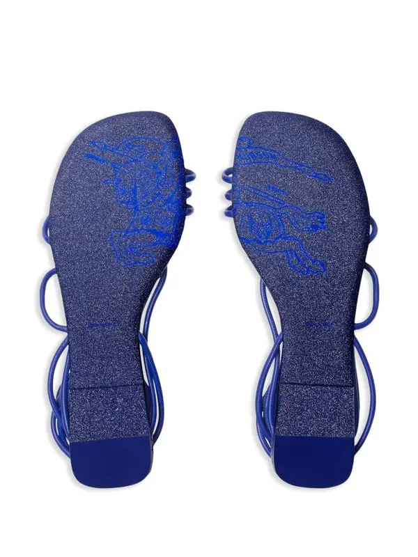 Burberry Ivy Shield Leather Sandals