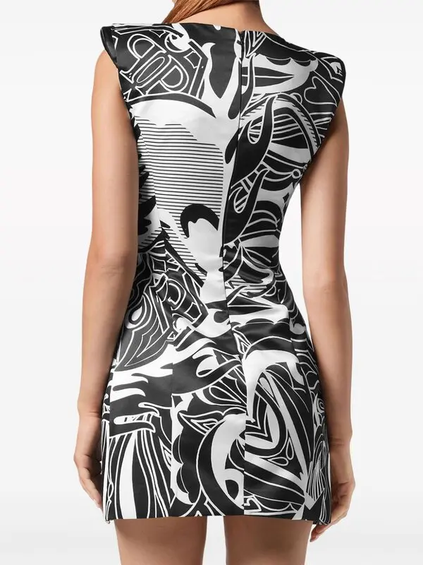Philipp Plein Graphic Print Minidress