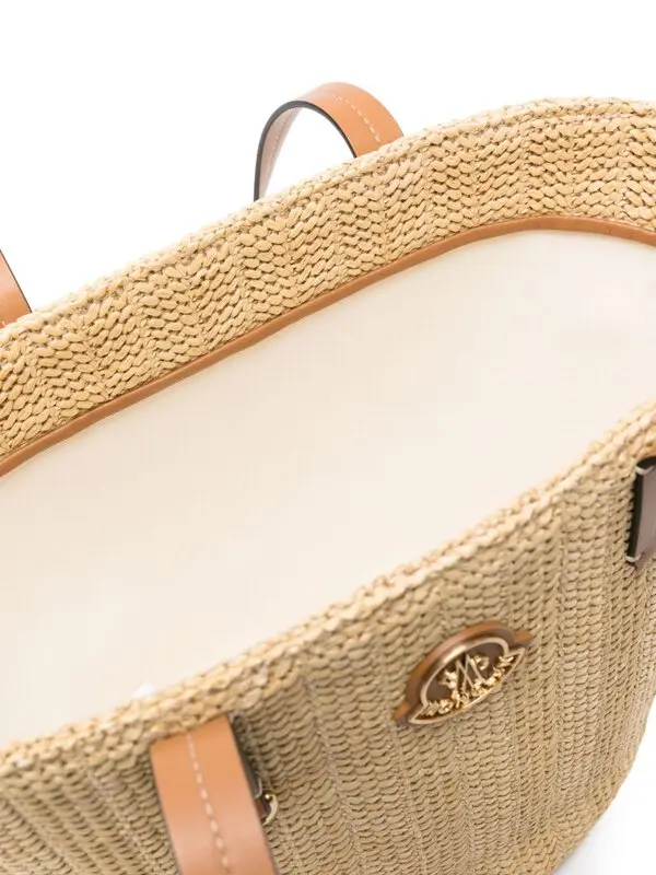Moncler Small Hubba Raffia Tote