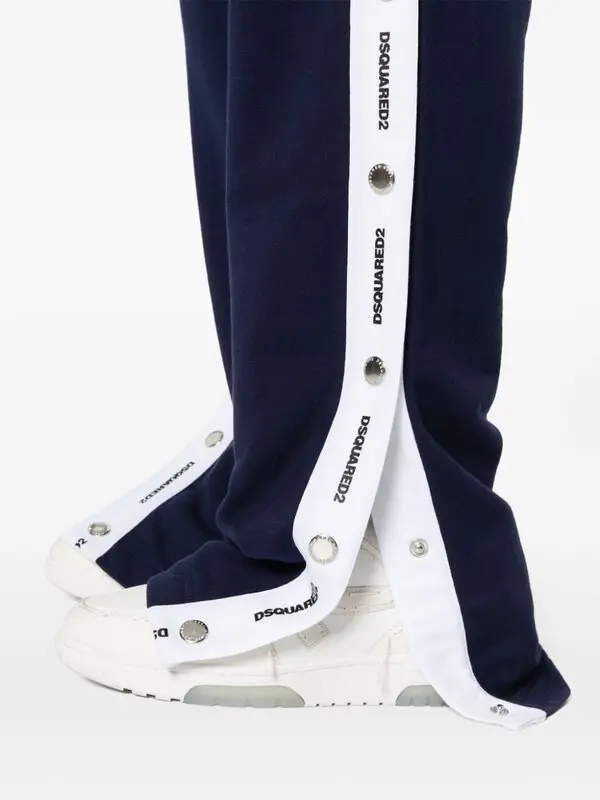 Dsquared2 Burbs Logo-tape Track Pants - Blue